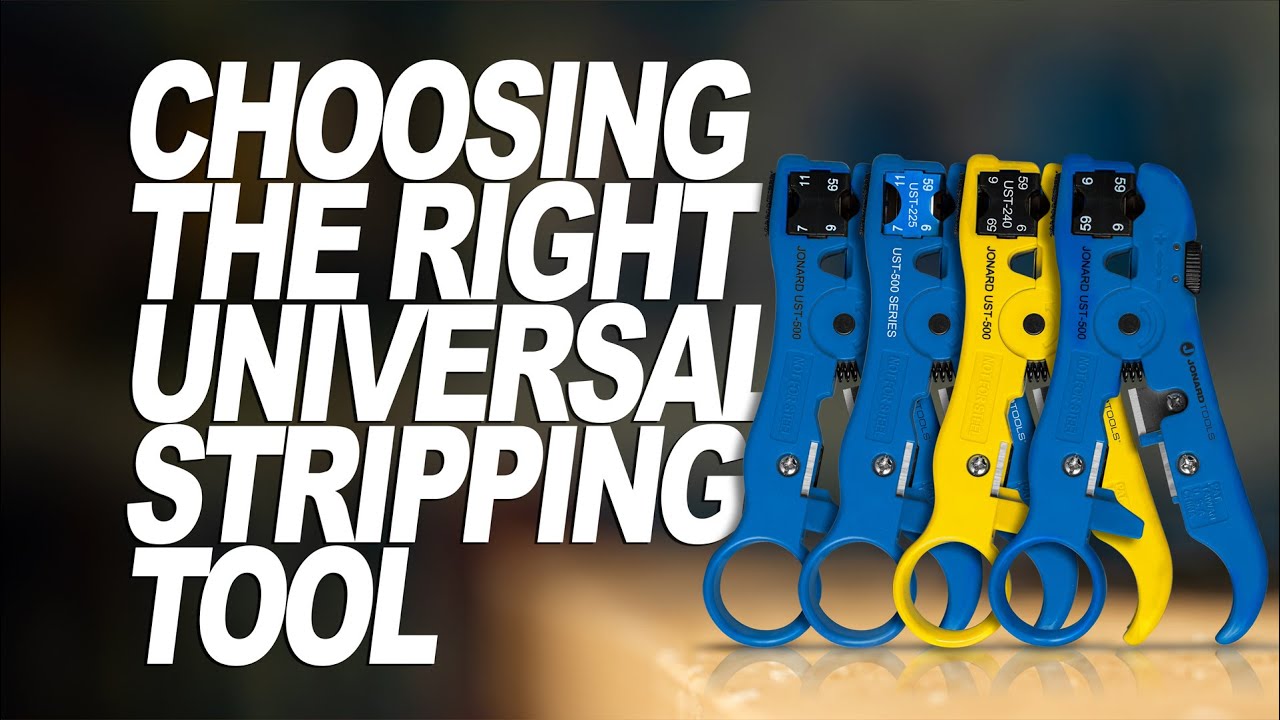 Choosing The Right Universal Stripping Tool From Jonard Tools - YouTube