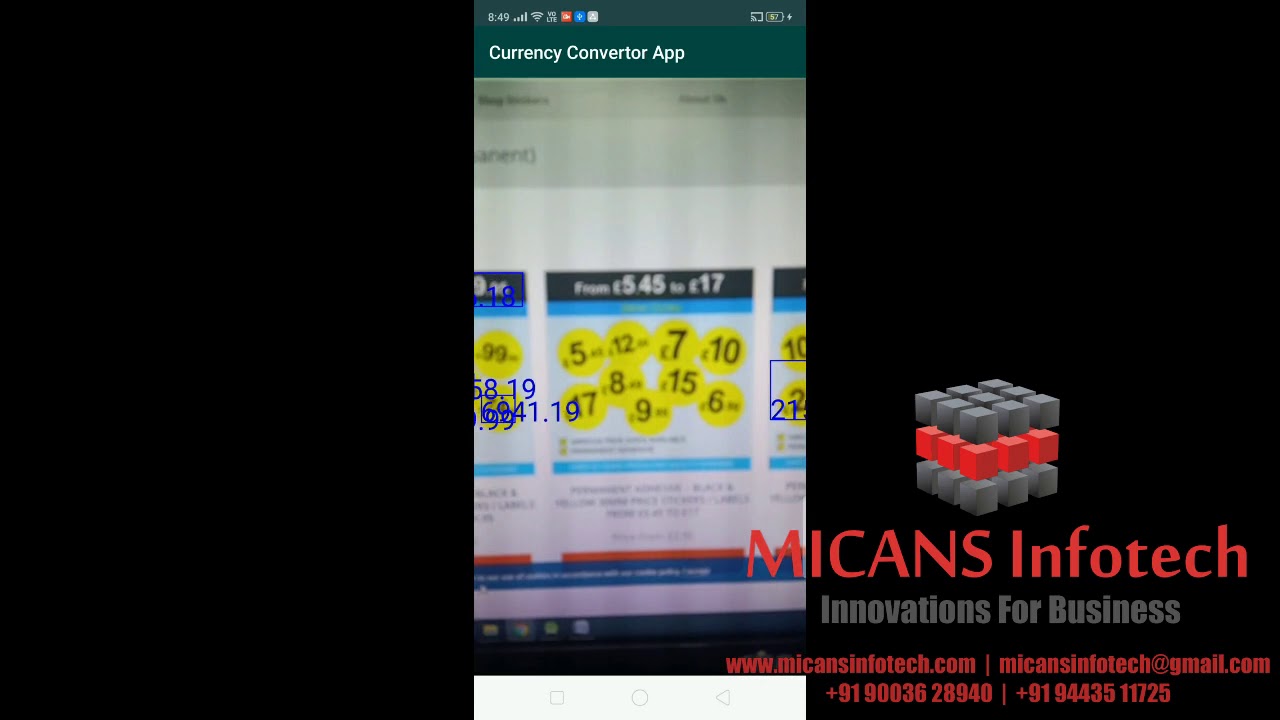 Augmented Reality Currency Converter Android Project - YouTube