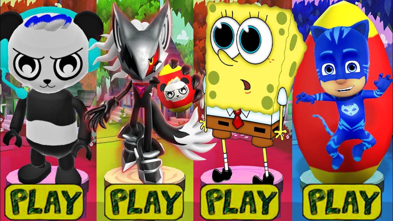 Tag with Combo Panda vs Pj Masks CatBoy vs Sonic Forces vs SpongeBob ...
