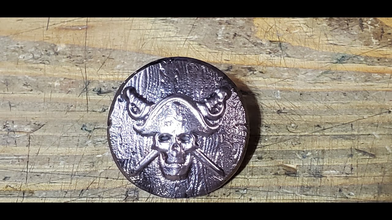 Forging Pirate Coins In home made Bronze - YouTube