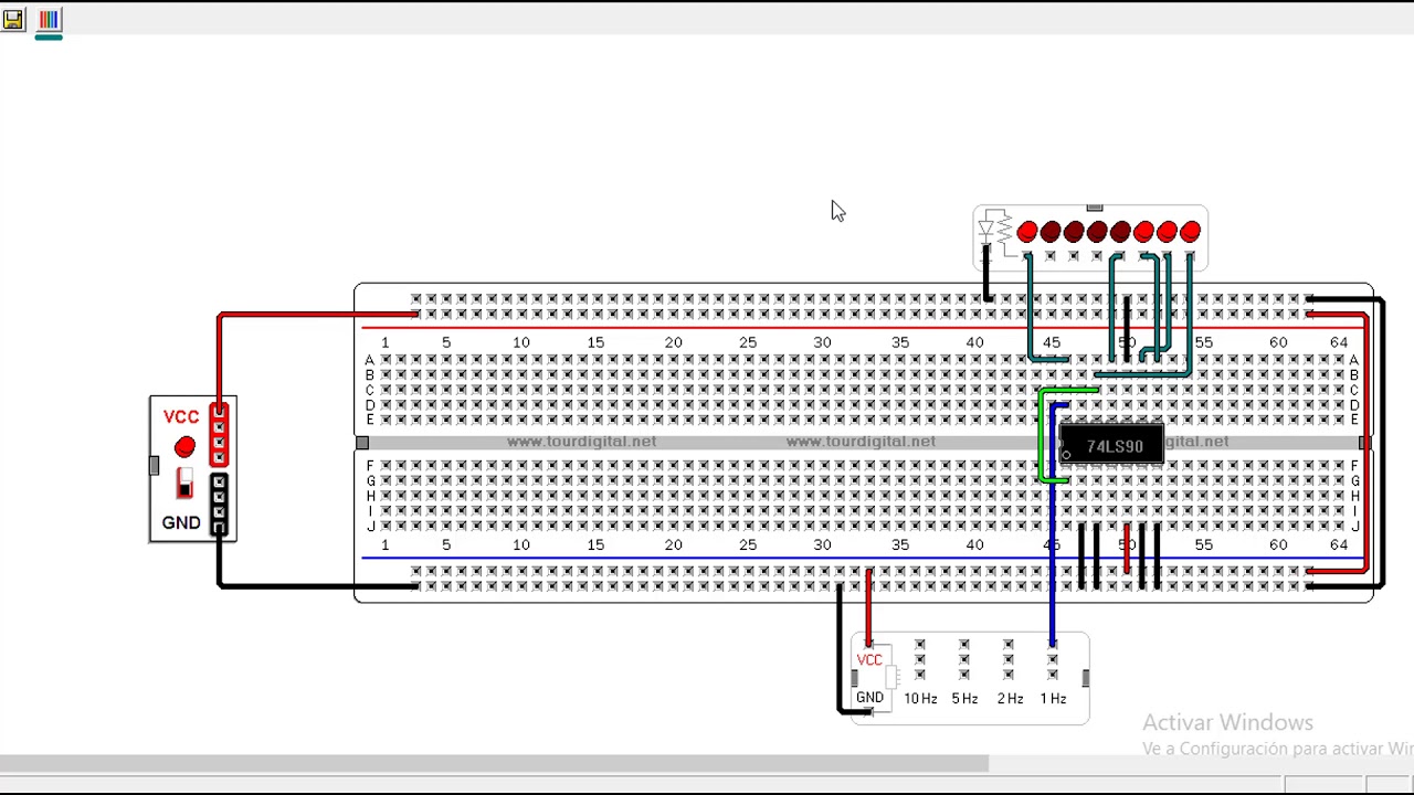 Contador de 0 a 99 con 7490 y 7447 con la ayuda de simulador digital ...