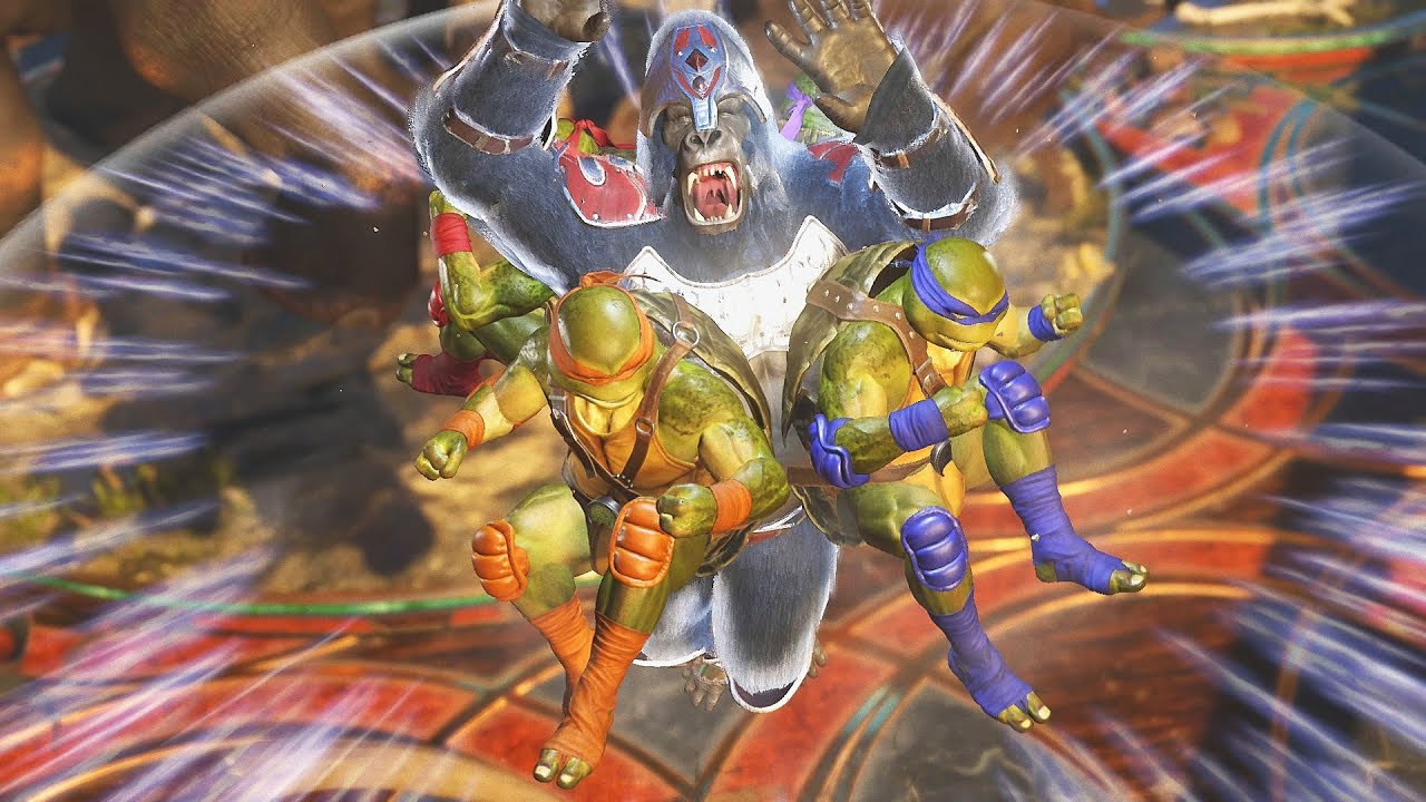 Injustice 2: TMNT Vs Gorilla Grodd | All Intro/Interaction Dialogues ...