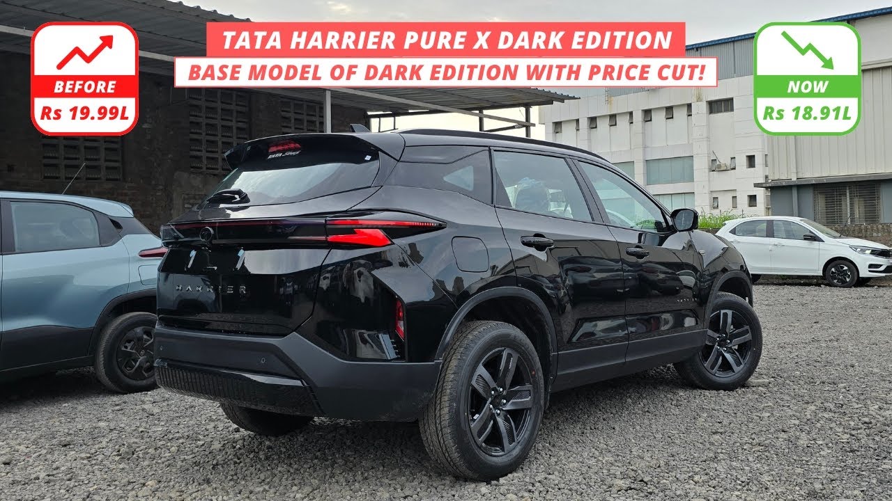 New Tata Harrier Pure X Dark Edition 2025 | On-road price after GST cut ...