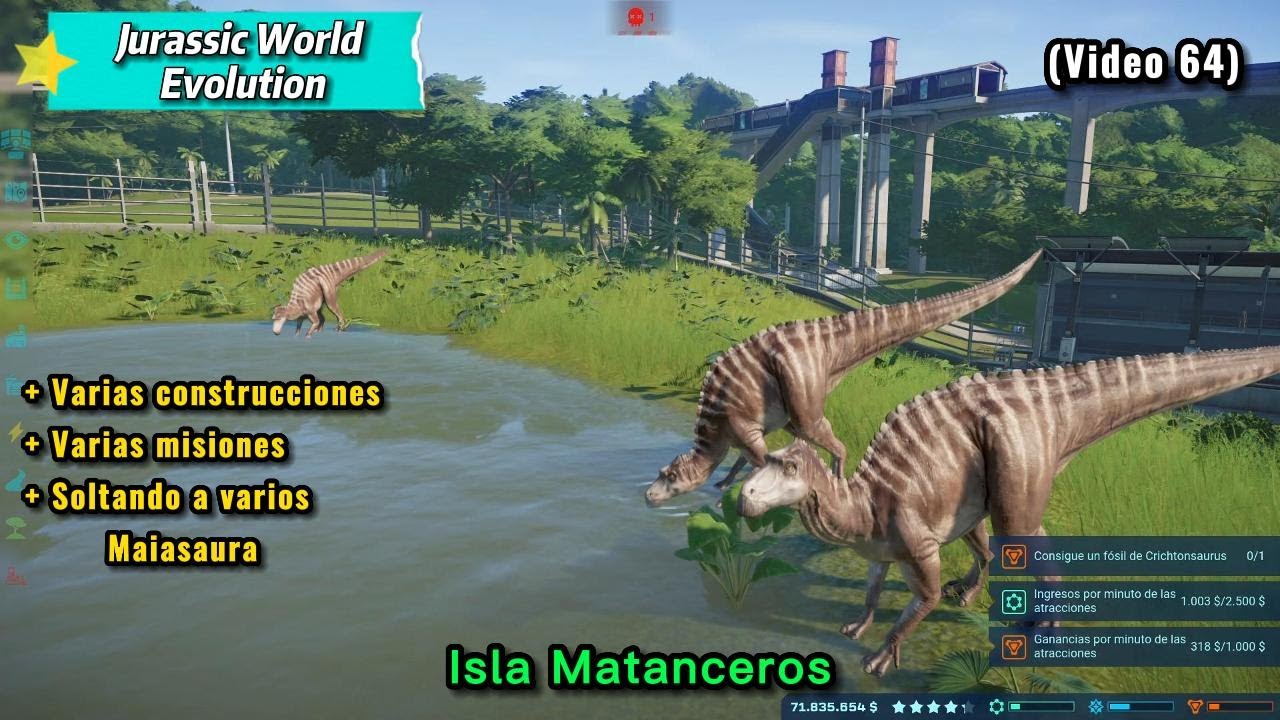 Jurassic World Evolution: Soltando a varios Maiasaura. (Video 64). Isla ...