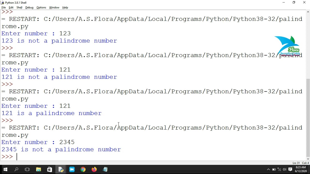 Programs In Python Ii Palindrome Ii Prime Ii Composite