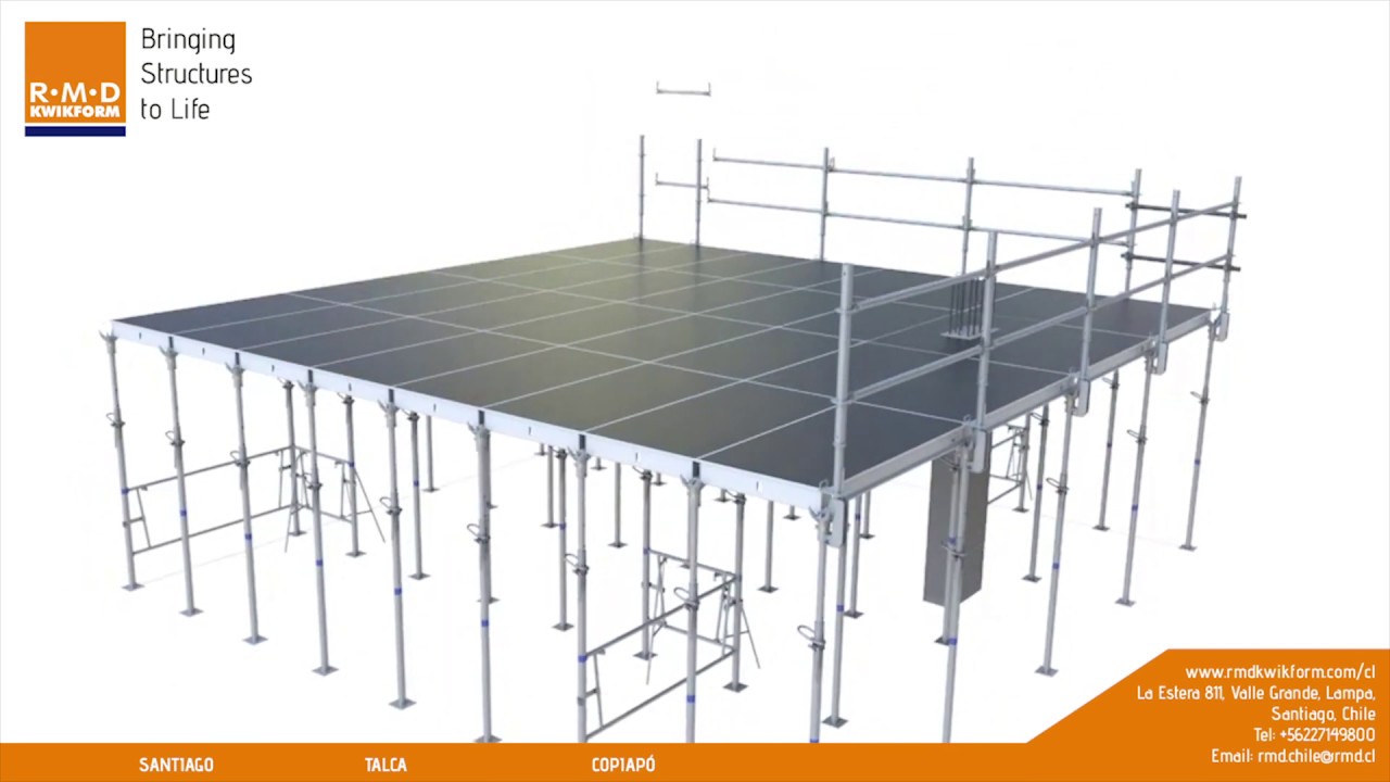 Instalación sistema Airodek de RMD kwikform - YouTube