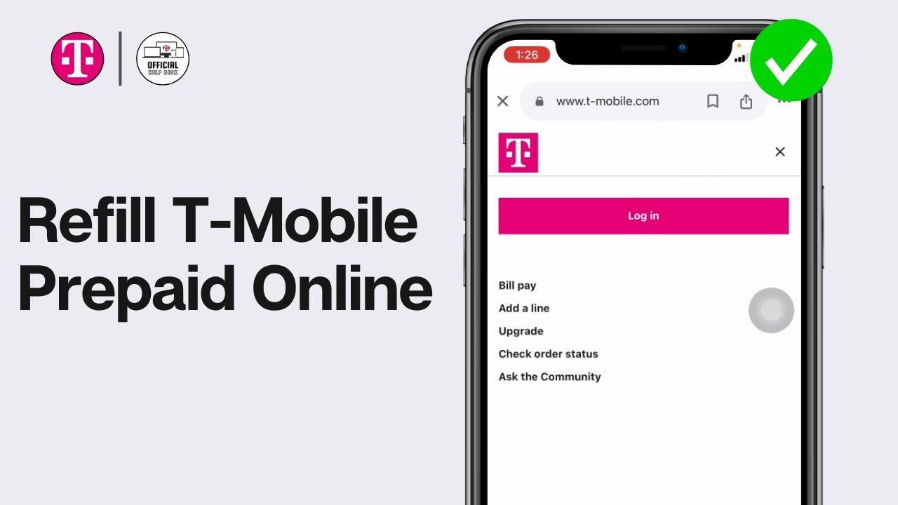 How to Refill T-Mobile Prepaid Online 2024 (Step-By-Step Guide) - YouTube