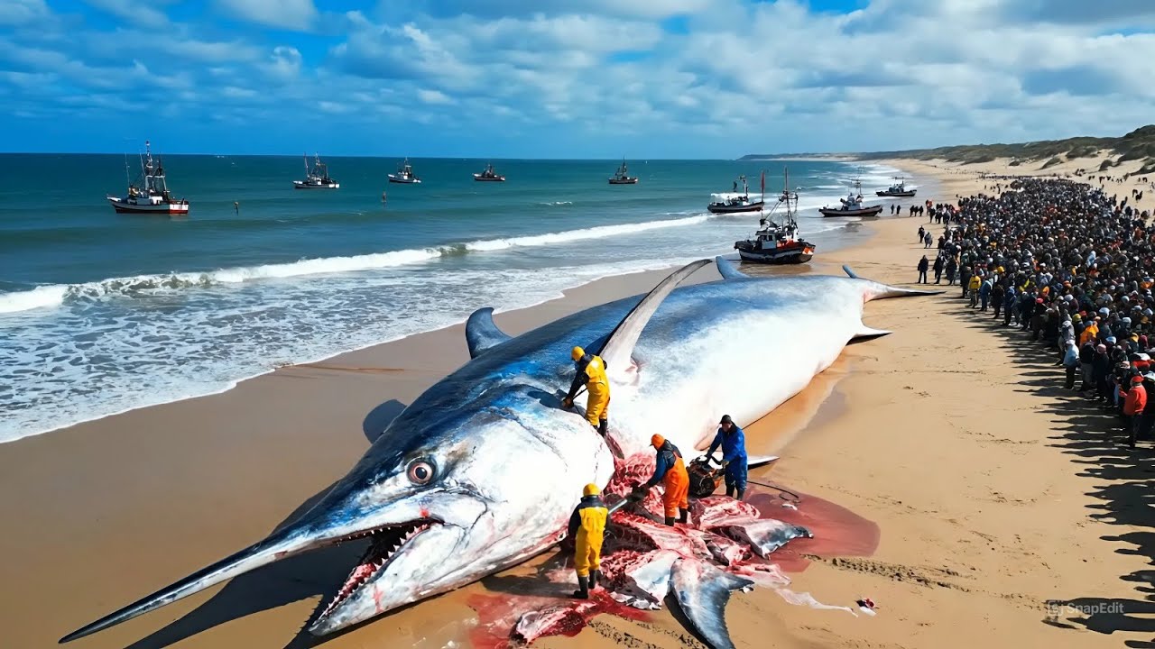 How Fishermen Catch 100 Giant Swordfish on a Longline – Deep-Sea ...
