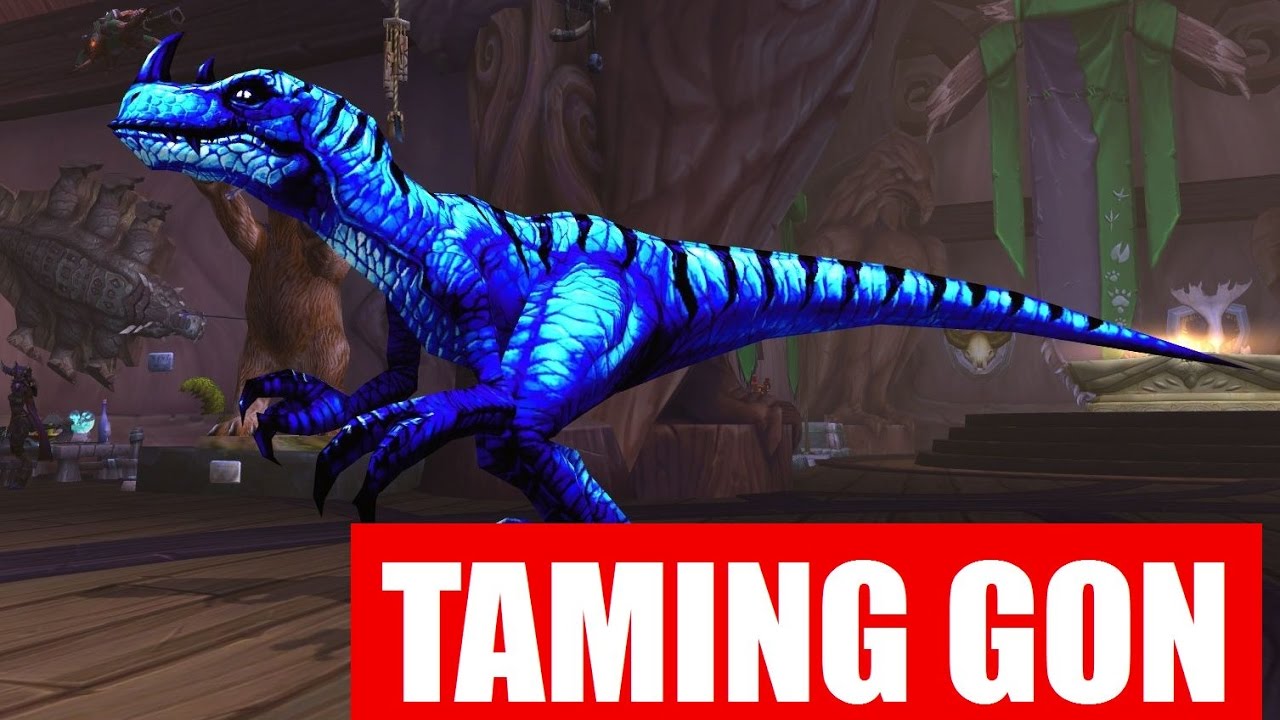 🔝 Taming Gon - Spirit Beast Blue Raptor - Motaro - Argent Dawn EU - YouTube