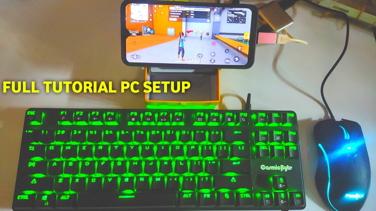 Full Setup Keyboard Mouse in mobile free fire - YouTube