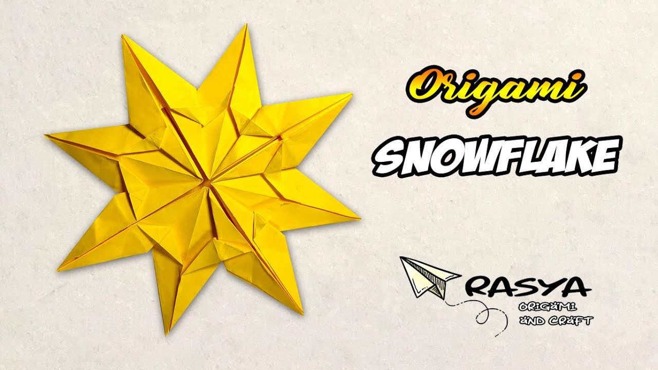 How to make Origami Snowflake - YouTube