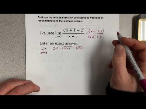 Evaluate the limit of a function with complex fractions or rational ...