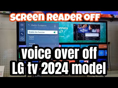 LG smart TV : trun off/on audio guide (screen reader - YouTube