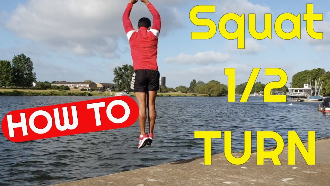 HOW TO SQUAT half turn JUMP & GET more LEG POWER - YouTube