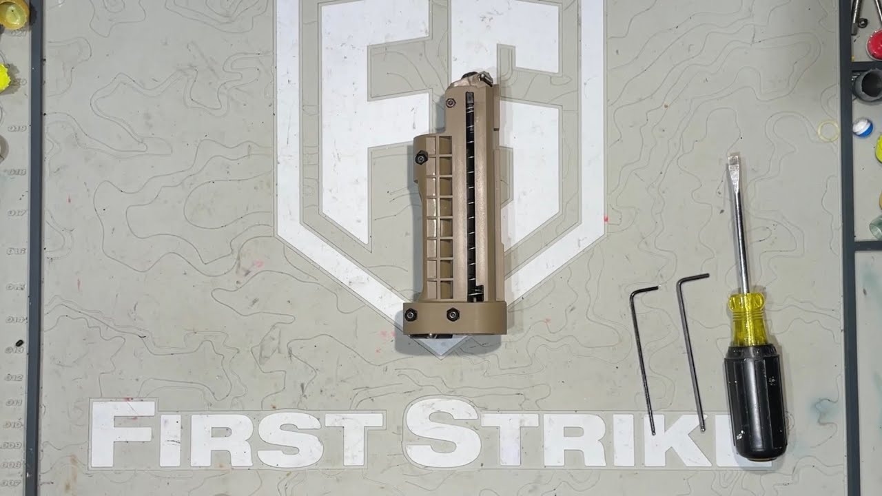 How to dis-assemble and re-assemble a first strike fsc magazine - YouTube