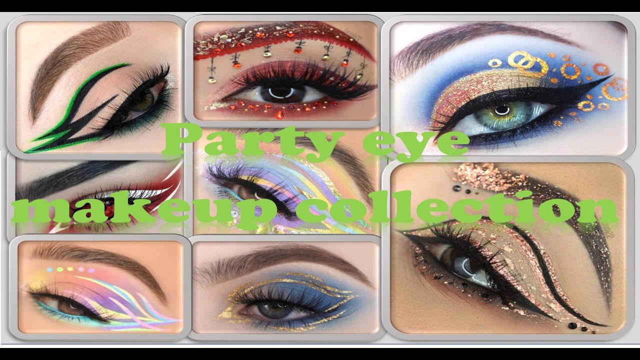 Beautiful party eye makeup collection - YouTube