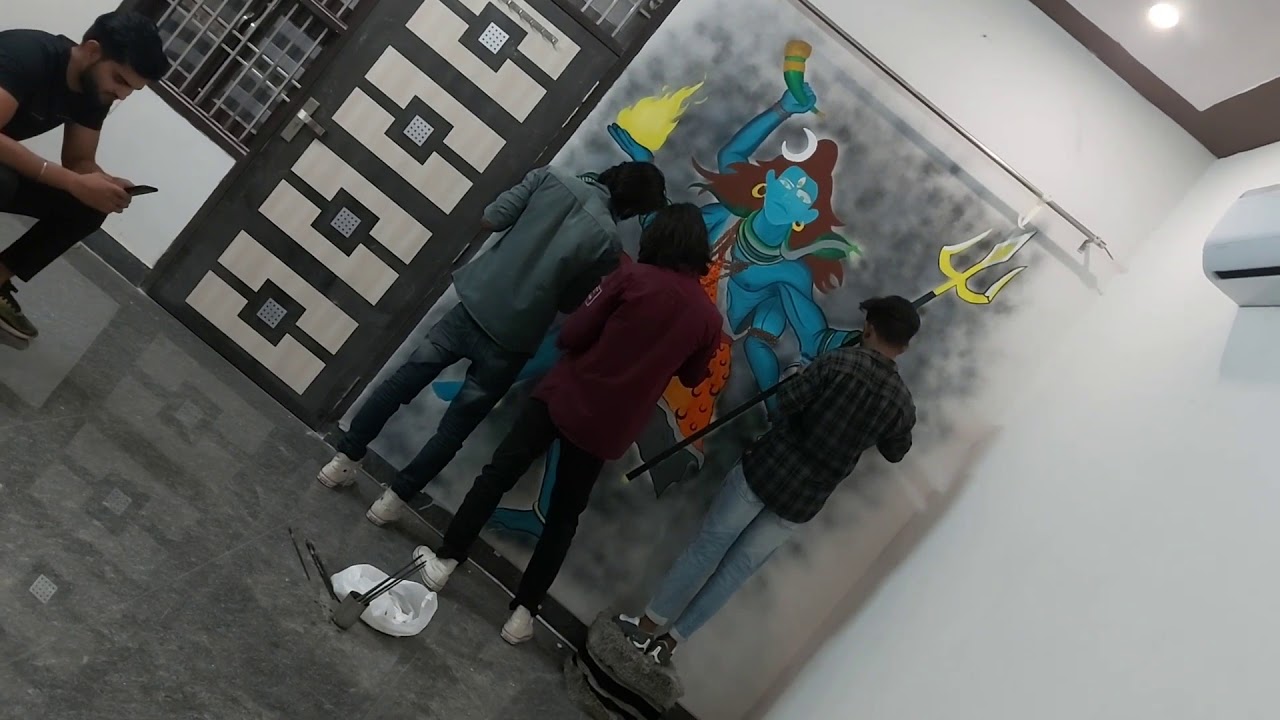 Natraj wall painting by kalakar art team - YouTube