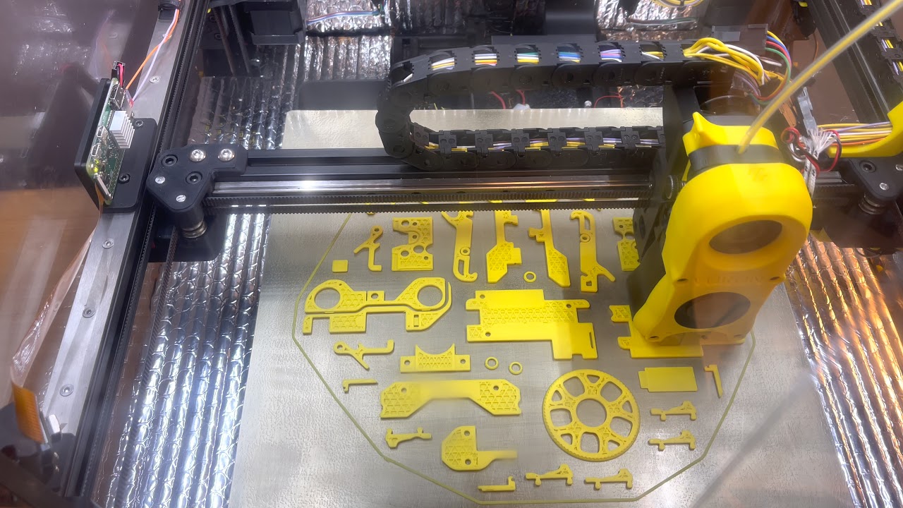 Voron V2.4 printing ERCF accent parts - YouTube