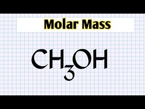 How to find molar mass of CH3OH || methyl alcohol molar mass - YouTube