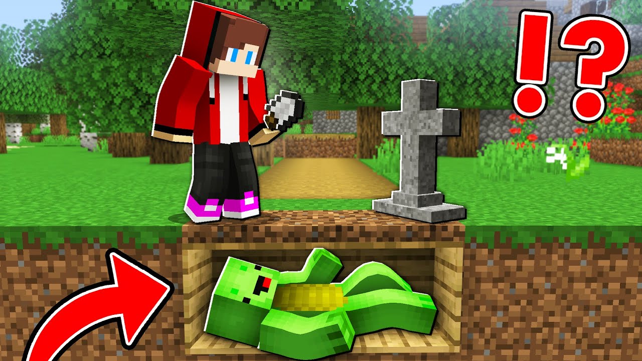 Why Is Mikey Buried Alive By Jj Minecraft Maizen Youtube