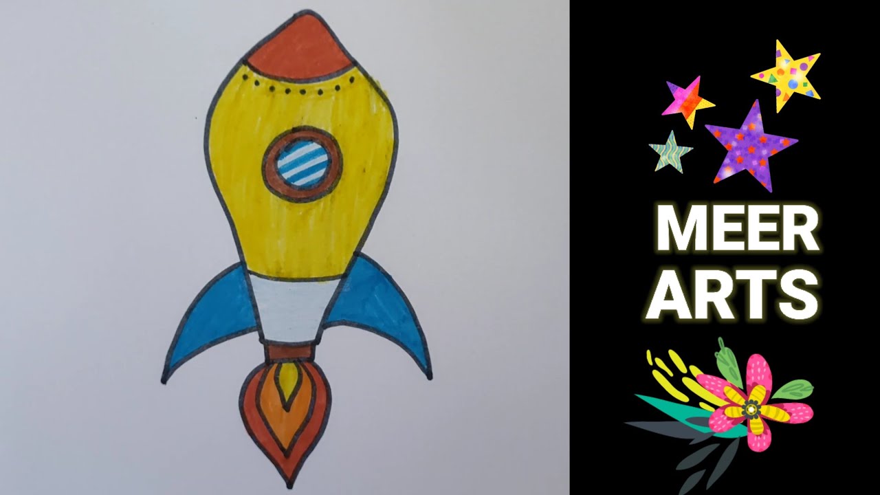 How to draw a Missile, Step By Step Tutorial for beginners and Kids ...