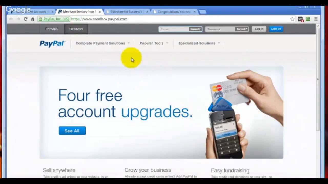 PayPal Sandbox Test Payment on Solopreneur Success Strategies - YouTube