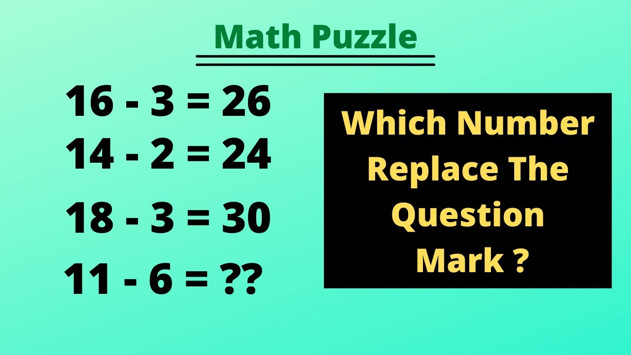 How to solve math puzzle ? | Which number replace the Question mark ...