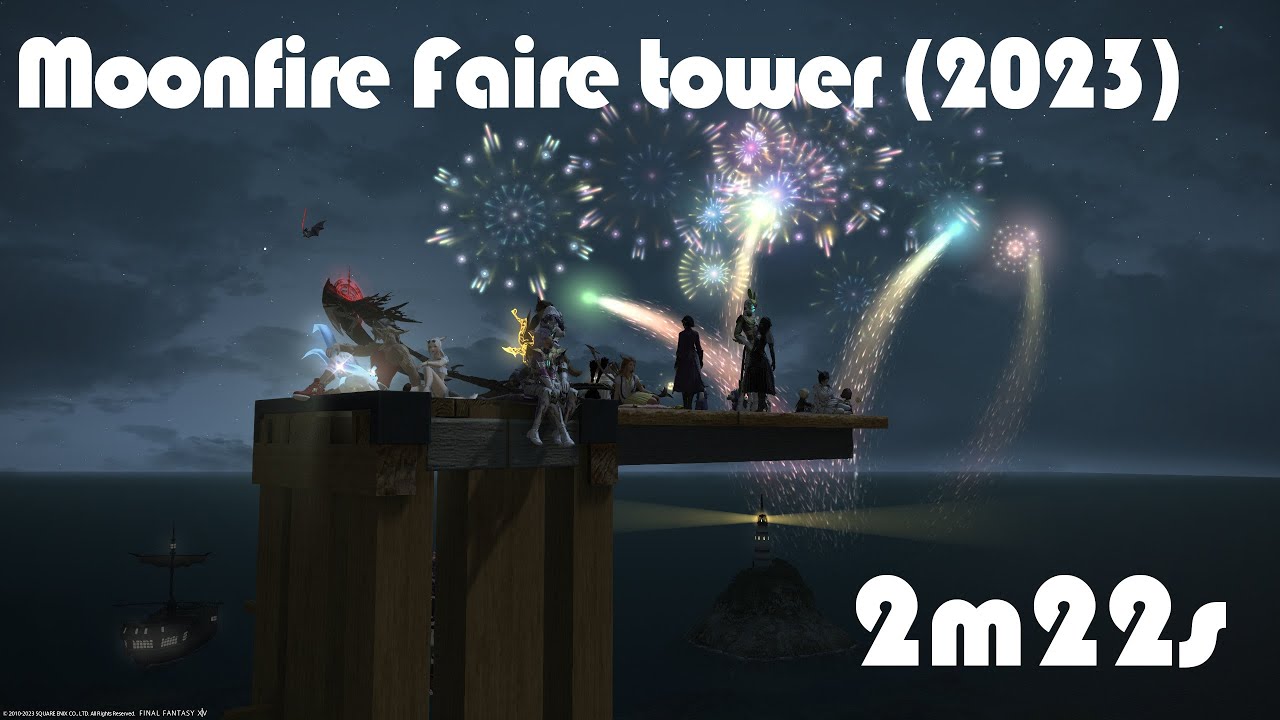 FFXIV - Moonfire Faire tower (2023) jumping puzzle - 2m22s - YouTube
