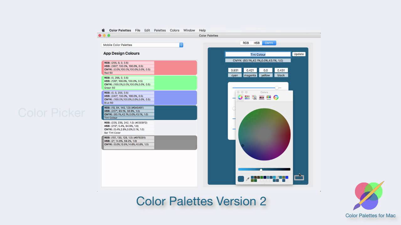 Color Palettes For Macintosh - YouTube