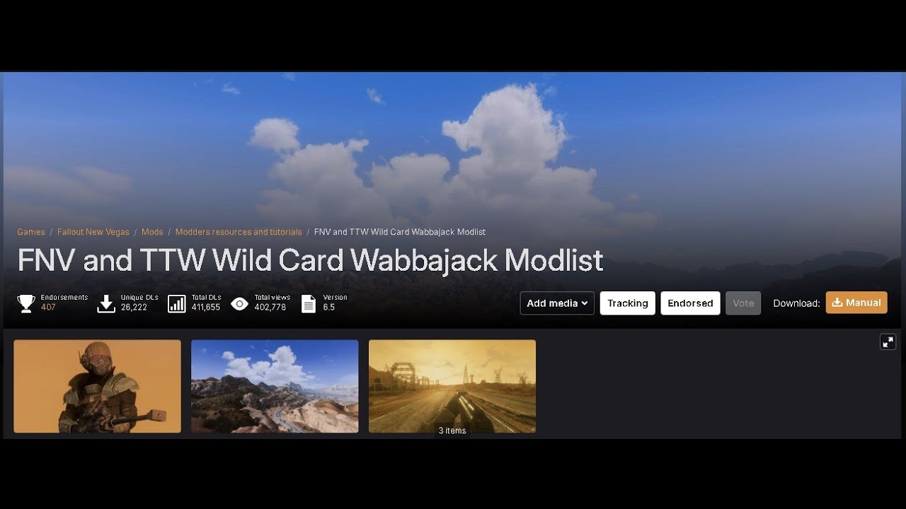 How to install Wild Card; A Fallout New Vegas Modlist - YouTube