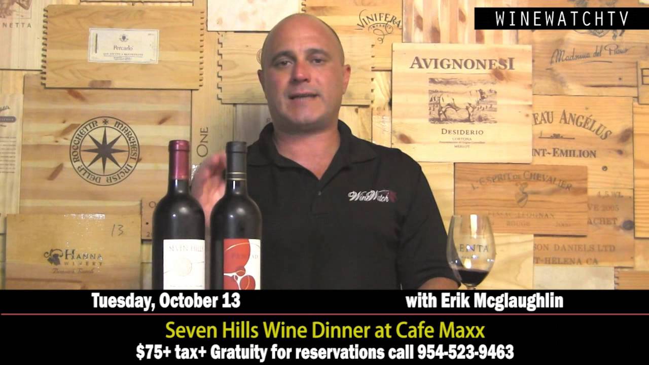 Seven Hills Wine Dinner at Cafe Maxx - YouTube
