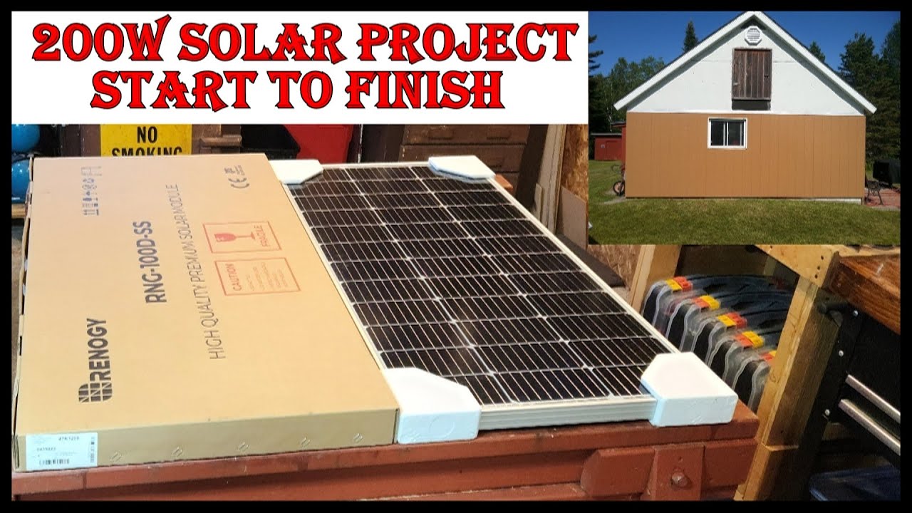 Off Grid Solar Project 200W - Part One - YouTube