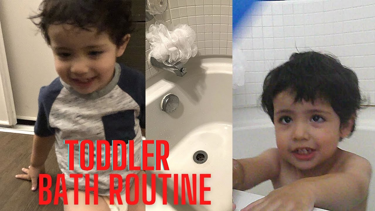 Toddler bath routine - YouTube