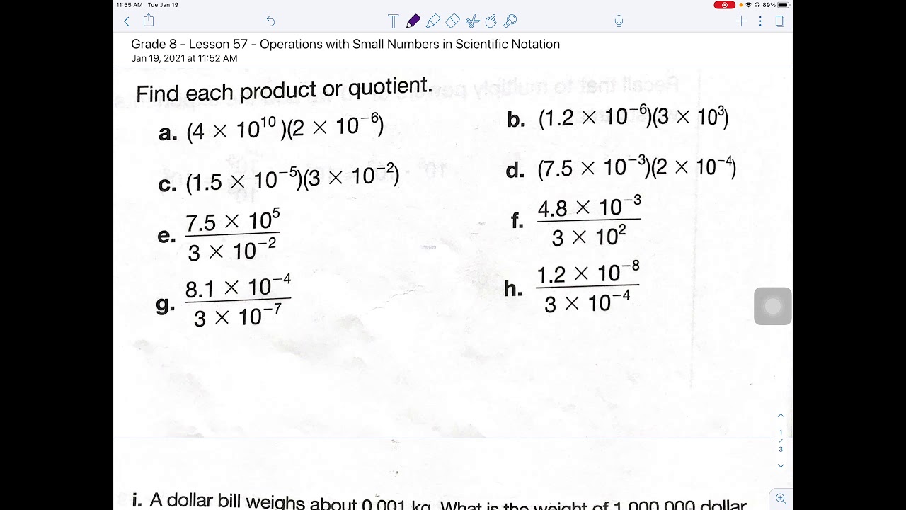 Saxon Math Course 3 - Lesson 57 - YouTube
