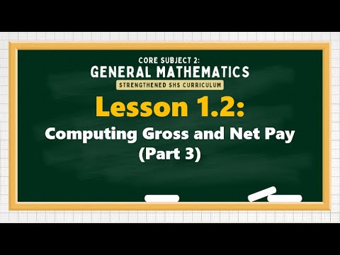 Lesson 1.2: Computing Gross and Net Pay (PART 3: Withholding tax and ...