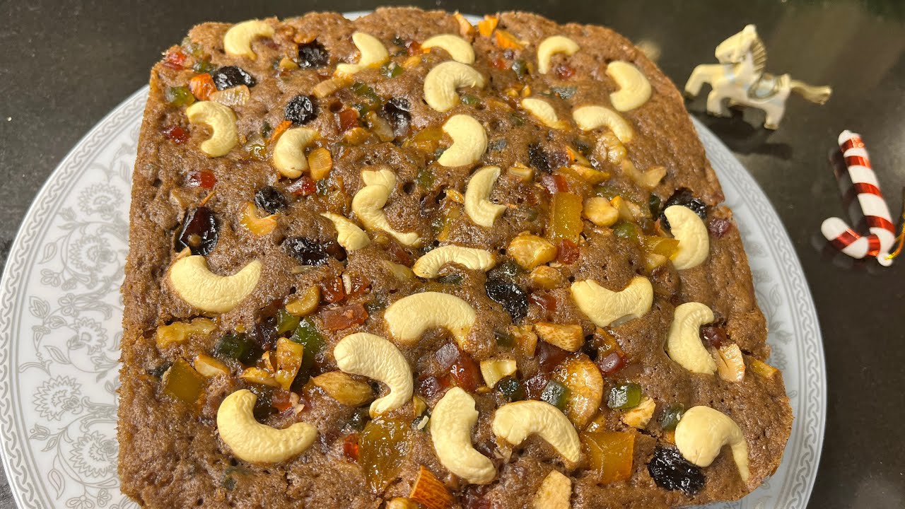 Plum Cake Recipe 🎂 | Bakery Style Christmas Plum Cake | Super Soft ...