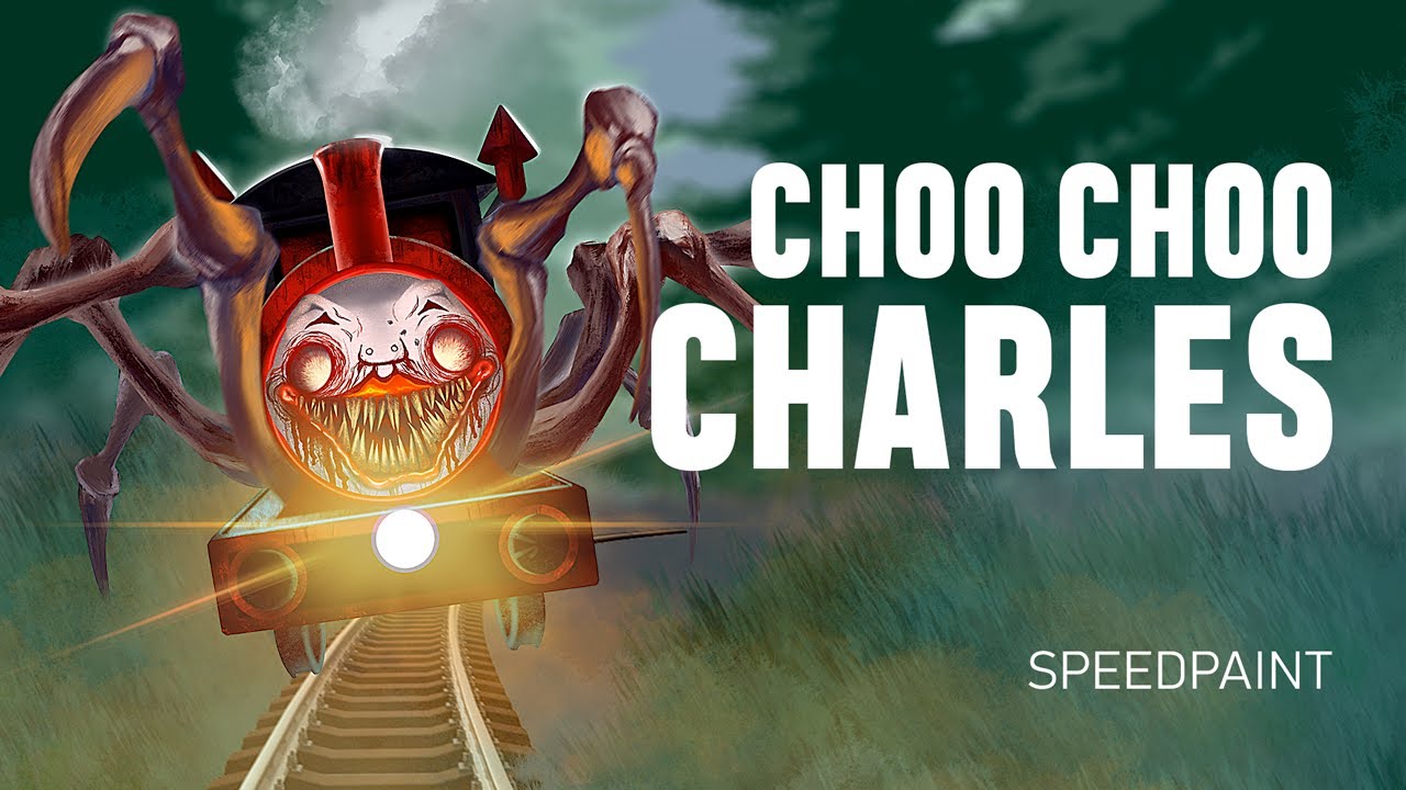 Drawing Choo Choo Charles! Roblox Digital Art - YouTube