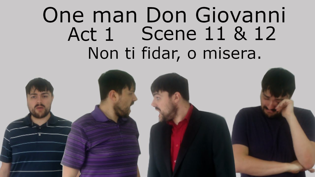 One man Don Giovanni - Non ti fidar, o misera - Mozart - YouTube