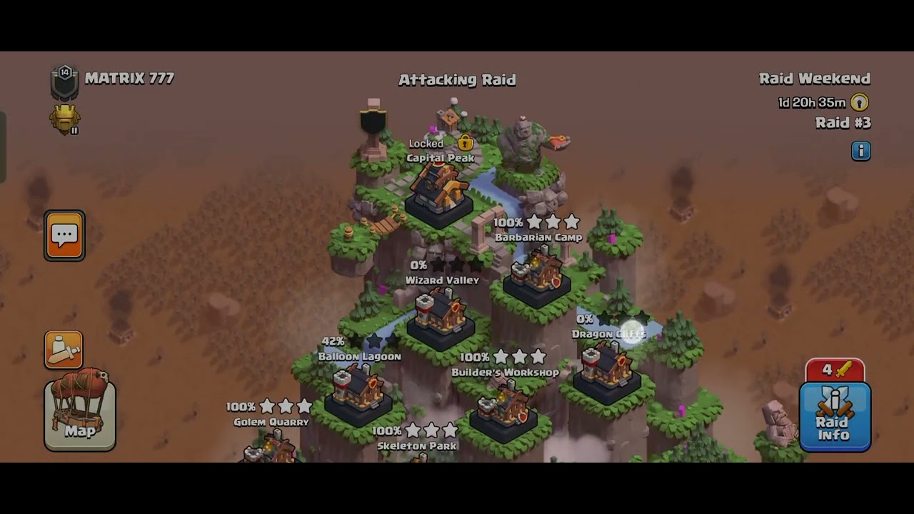 Best Raid-weekend Army, 3starred lower bases with only 2attacks. - YouTube