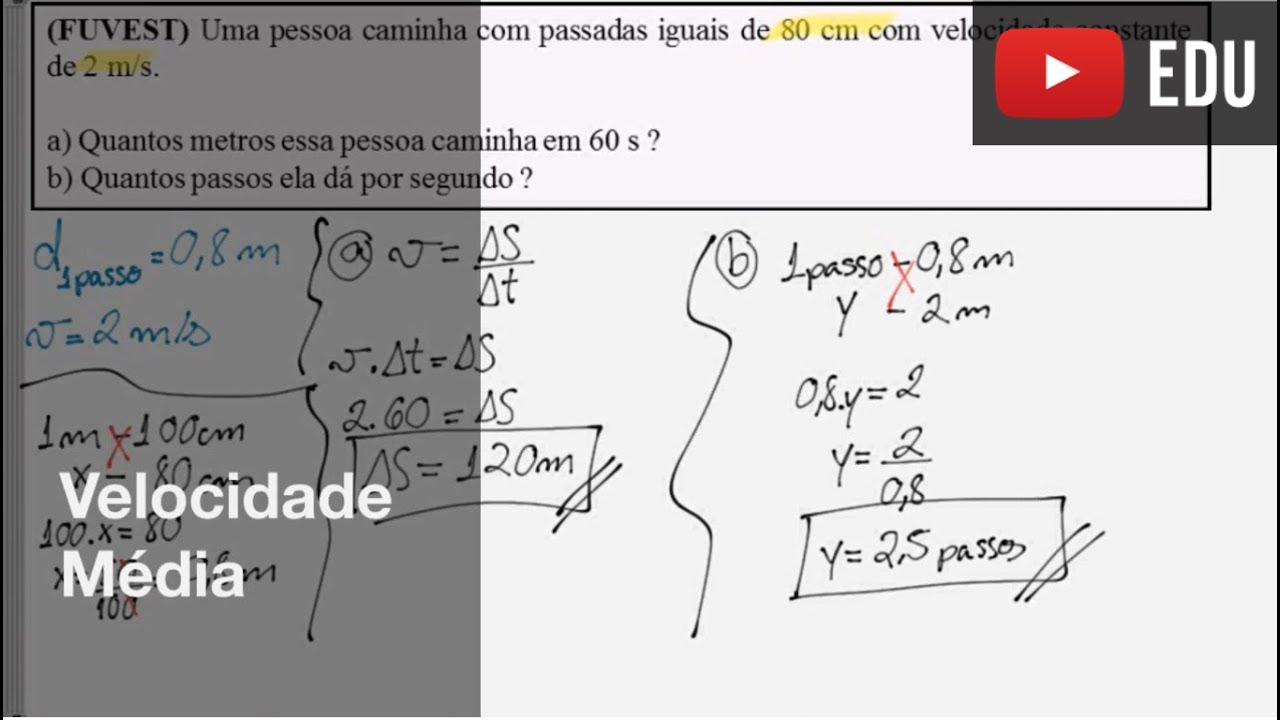 Velocidade Média - YouTube