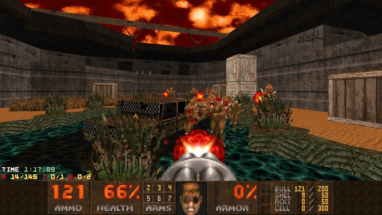 Doom 2 - DBP68: Outposts Of The Wasteland (Map 5: Assault On Water ...