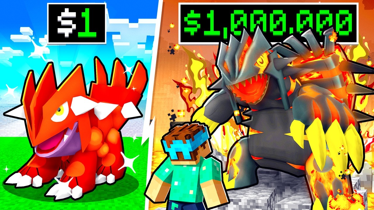 $1 Vs $1,000,000 LEGENDARY POKEMON In Minecraft PIXELMON! - YouTube