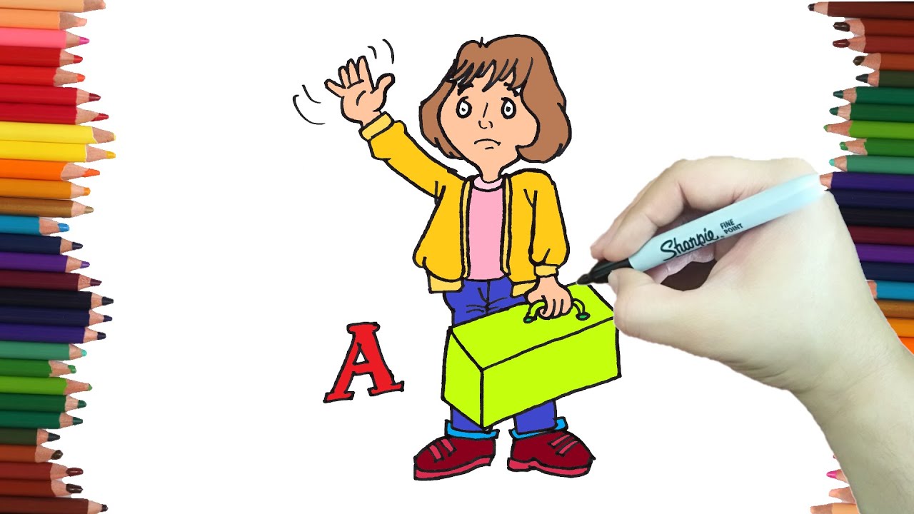 How to make a draw easily for the word GOODBYE Step by Step - YouTube