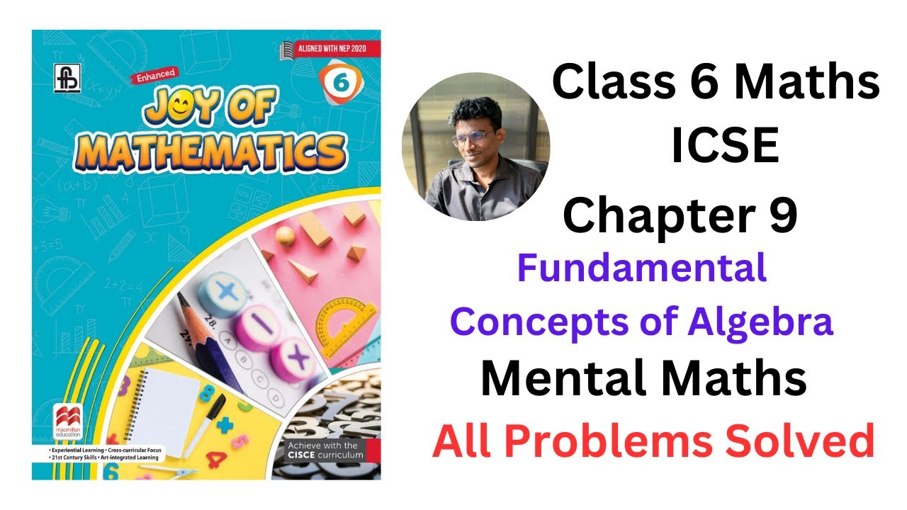 Joy of Maths Class 6 Chapter 9 Fundamental concepts of Algebra Mental ...
