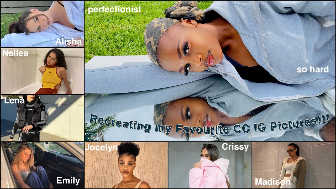 Recreating my Favourite Content Creators IG Pictures - YouTube