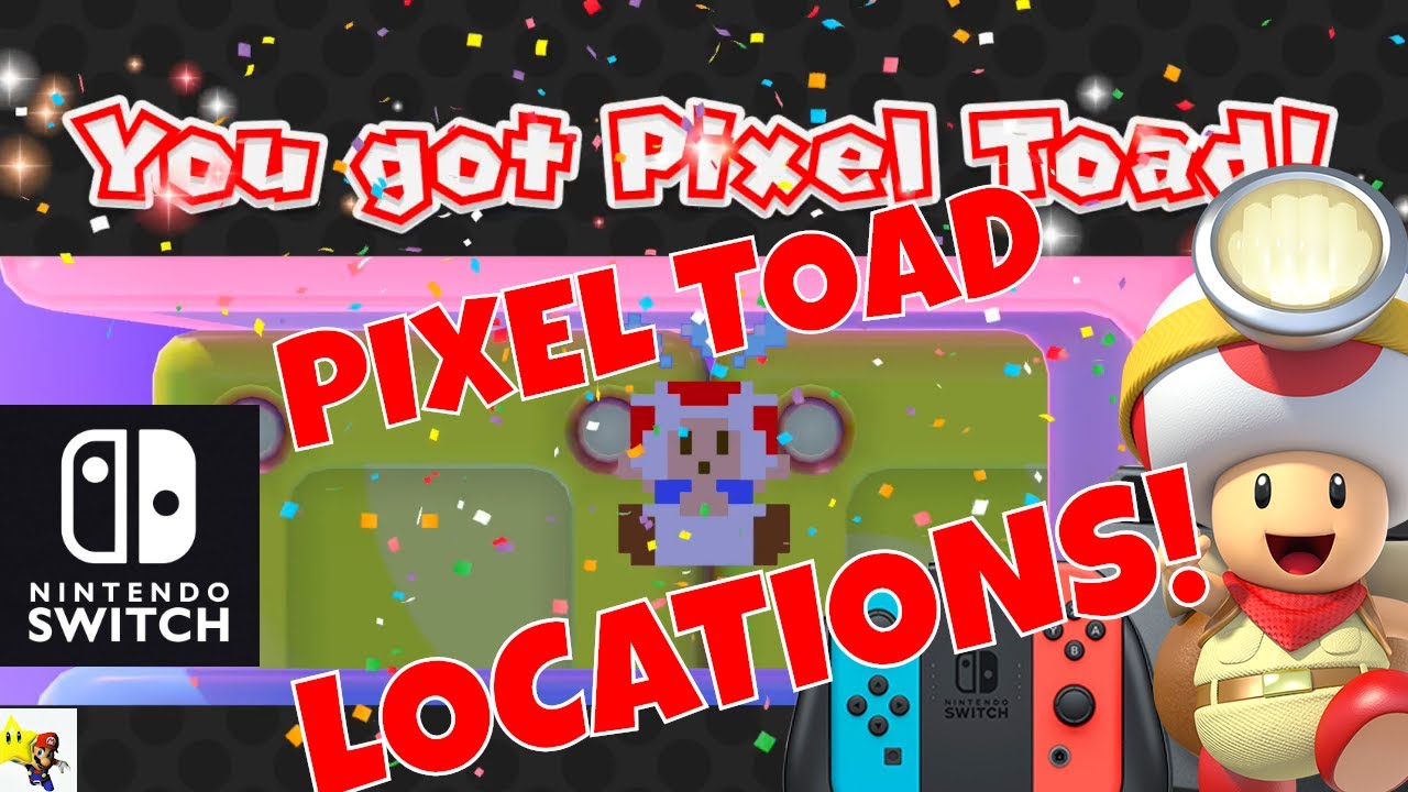 PIXEL TOAD LOCATIONS CAPTAIN TOAD TREASURE TRACKER Nintendo Switch ...