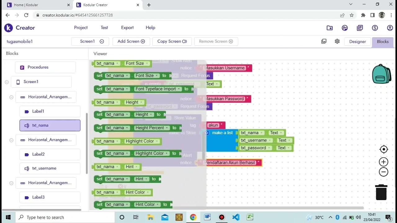 Aplikasi Sederhana CRUD menggunakan Kodular - YouTube