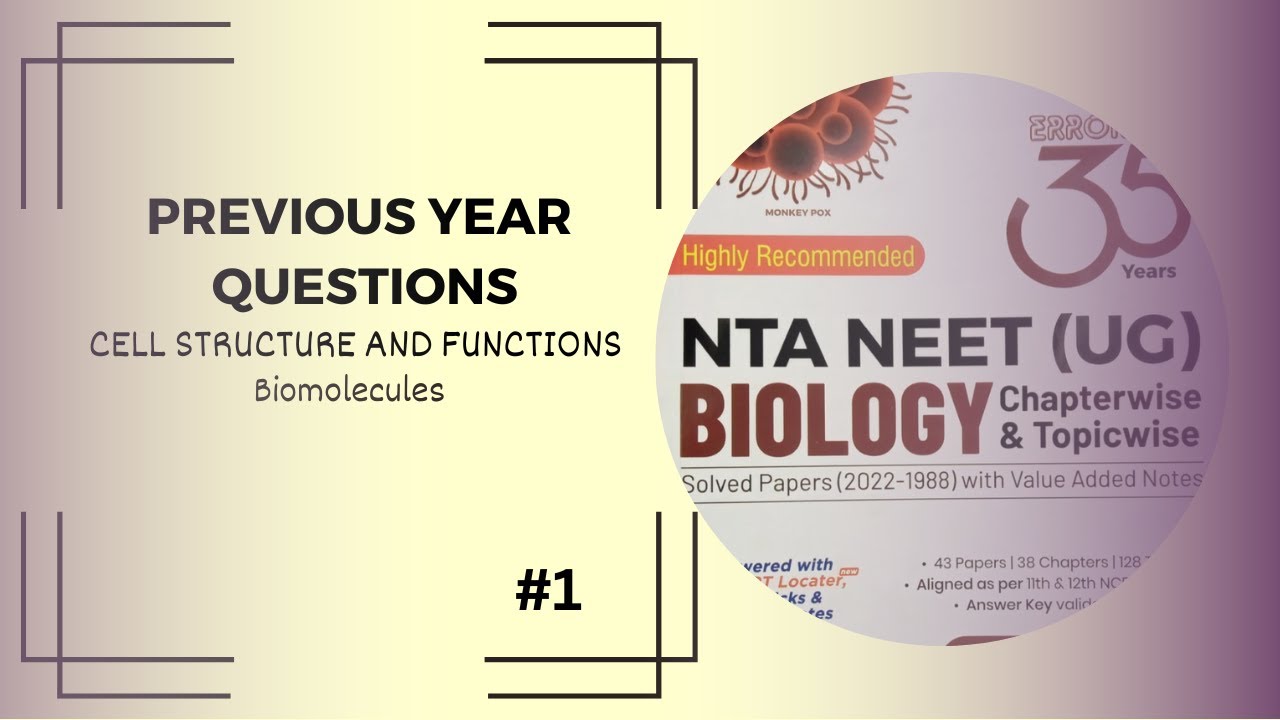 Biomolecules | Part 1 | Cell Structure and Function | Neet 2023 | - YouTube
