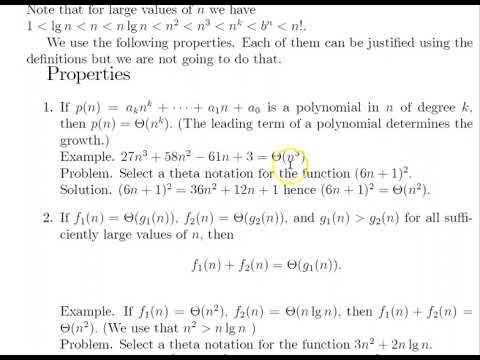 3 2 The Growth of Functions - YouTube
