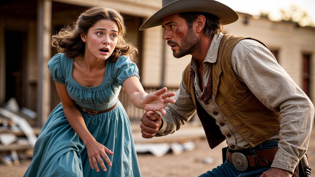 She Was Frightened By Gunshots At The Dance, The Cowboy Took Her Hand ...